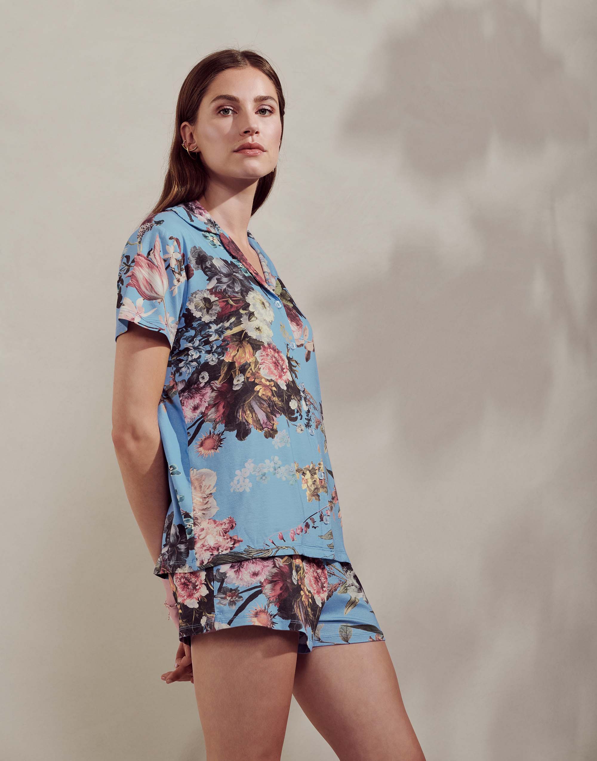 Essenza Nori Isabelle Shorts Azur blue • www.vanderlindenlingerie.nl